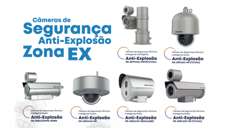 Quais são os tipos de câmeras à prova de explosão?